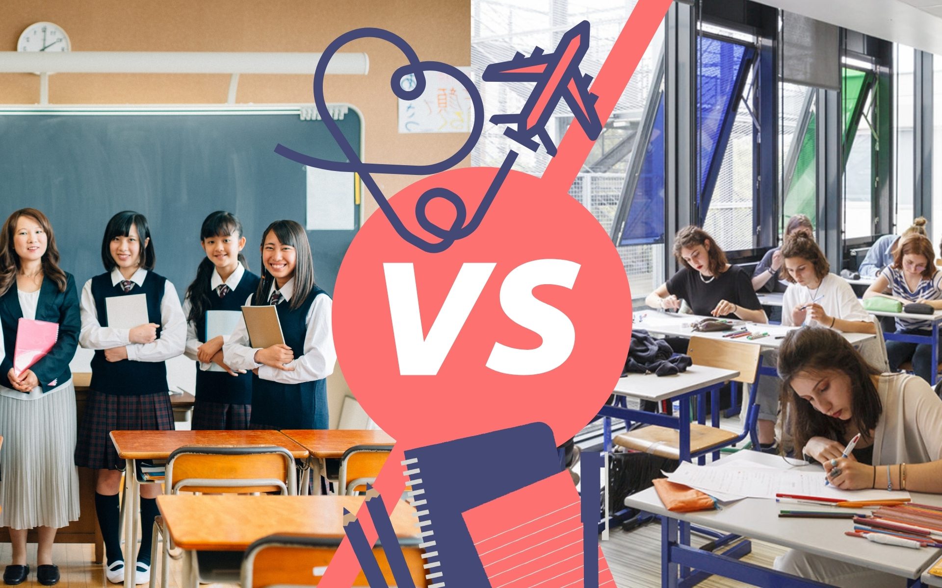 🛫 Partir au lycée au Japon VS venir étudier en France
